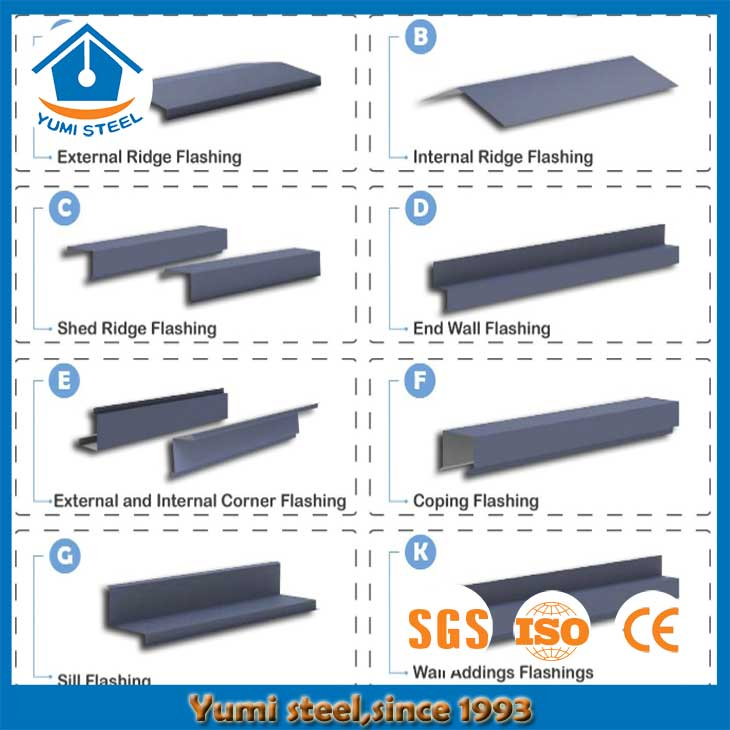 Steel Flashings for Sandwich Panels Or Corrugated Metal Sheets - Buy ...